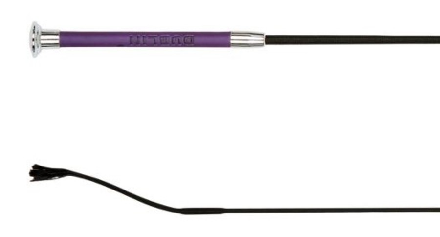 Dublin Leather Embossed Dressage Whip - Clareville Saddlery